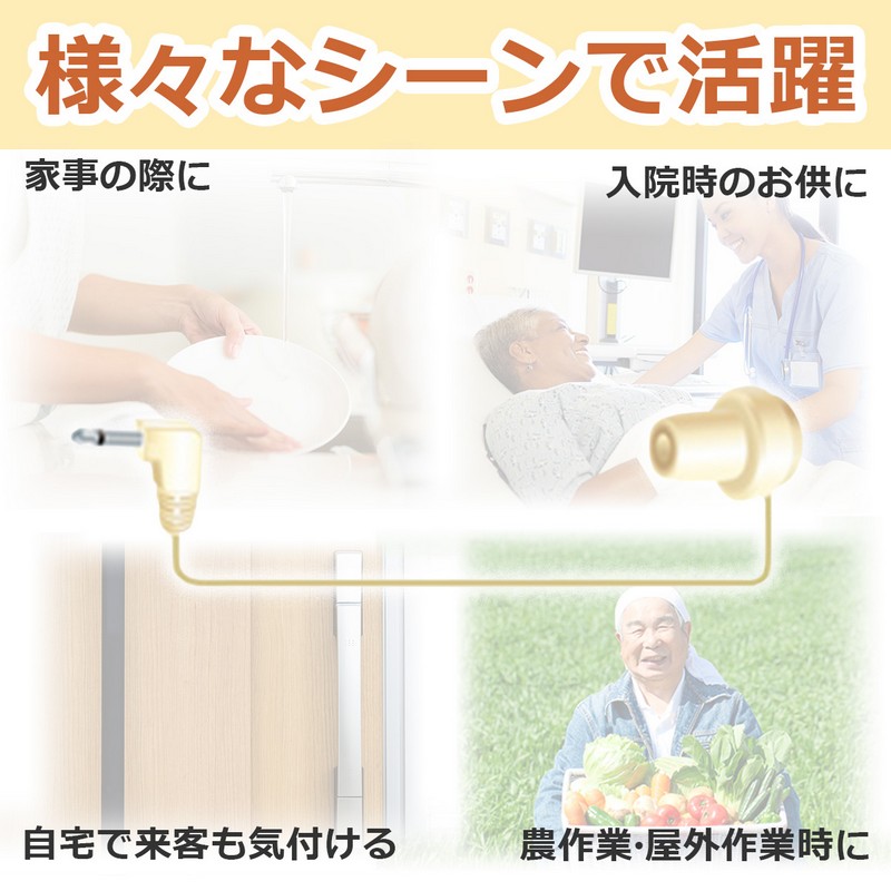 エルパ(ELPA) ラジオ用イヤホン φ3.5L型ミニプラグ 1m ホワイト RE-11L(IV) ｜ エルパ・ダイレクト