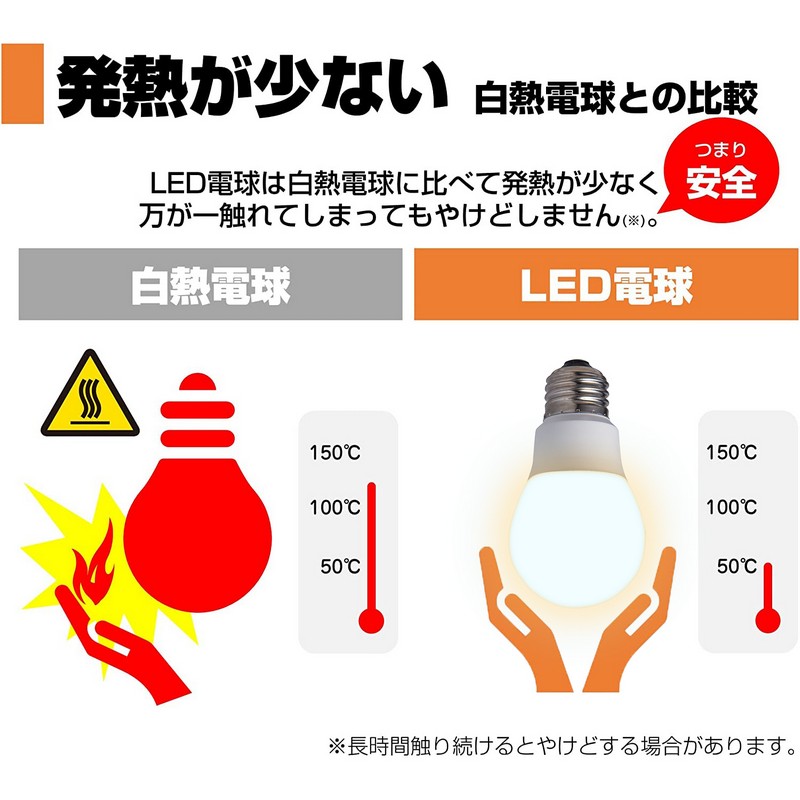エルパ(ELPA) LED電球 一般電球A形 E26 40W形 電球色 広配光 LDA5L-G-G5102 ｜ エルパ・ダイレクト