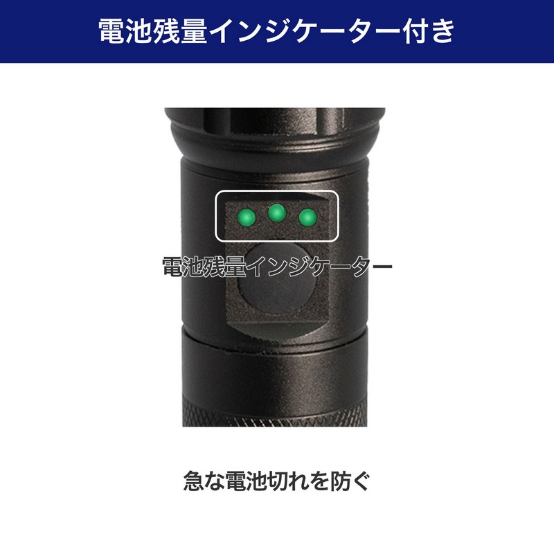 エルパ(ELPA) LEDアルミハンドライト 650ルーメン 単4形乾電池6本 集光・散光 DOP-EP560 ｜ エルパ・ダイレクト