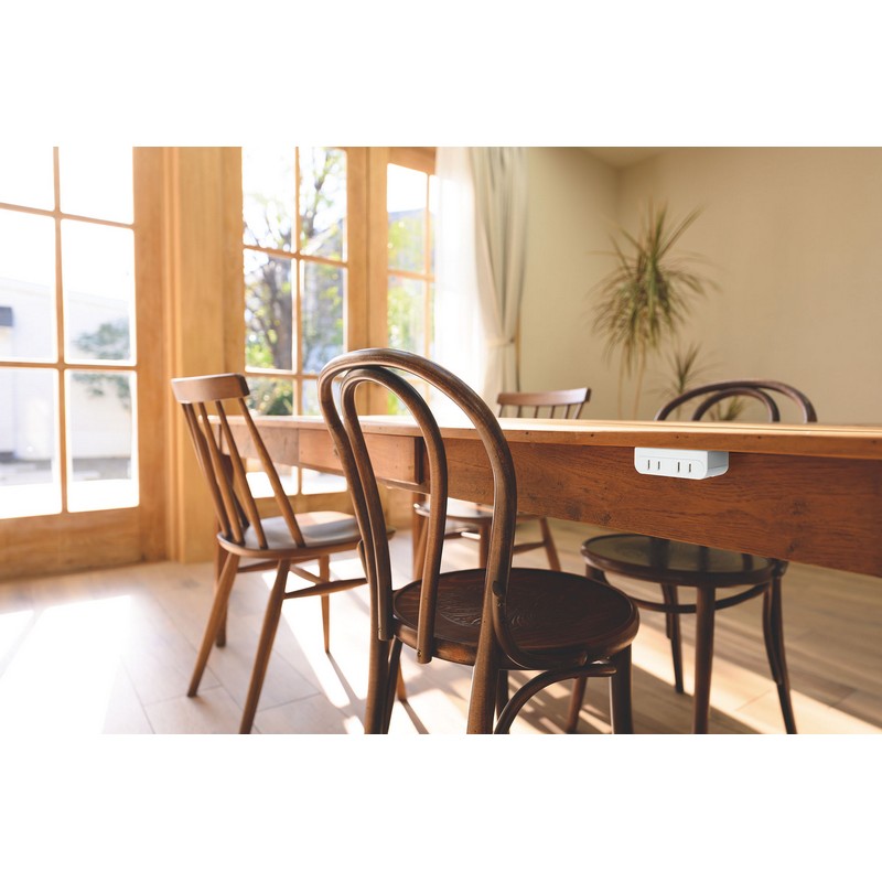 エルパ(ELPA) 家具用コンセント2個口 FO-22(W) ｜ エルパ・ダイレクト