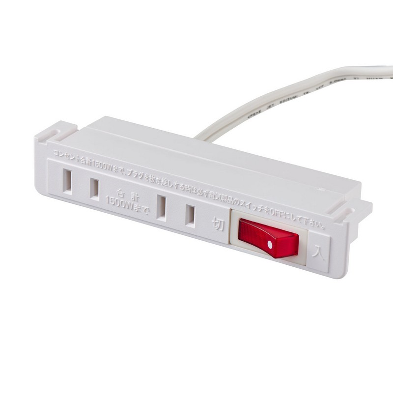 エルパ(ELPA) 家具用スイッチ付コンセント2個口 FO-22S(W) ｜ エルパ・ダイレクト