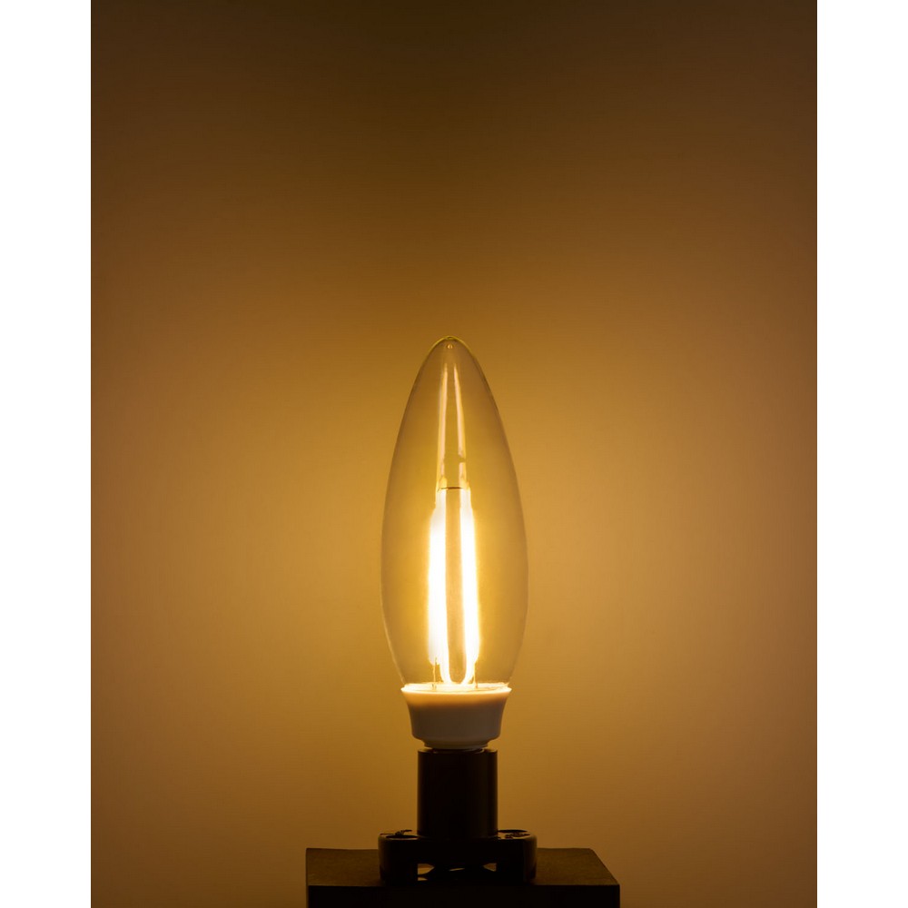 エルパ(ELPA) フィラメントLED電球 シャンデリア球 E12 25W形 電球色 クリア LDC2CL-G-E12-F300 ｜ エルパ・ダイレクト