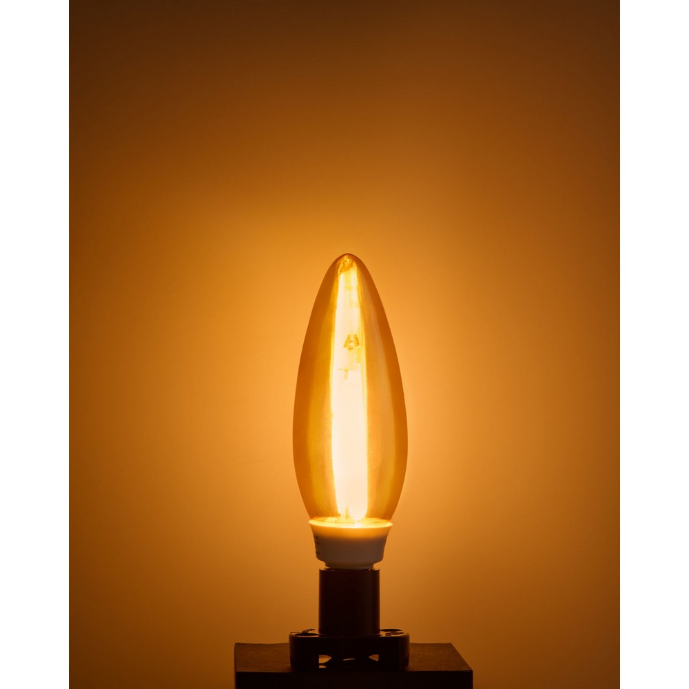 エルパ(ELPA) フィラメントLED電球 シャンデリア球 E12 25W形 キャンドル色 クリア LDC2CC-G-E12-F301 ｜ エルパ・ダイレクト