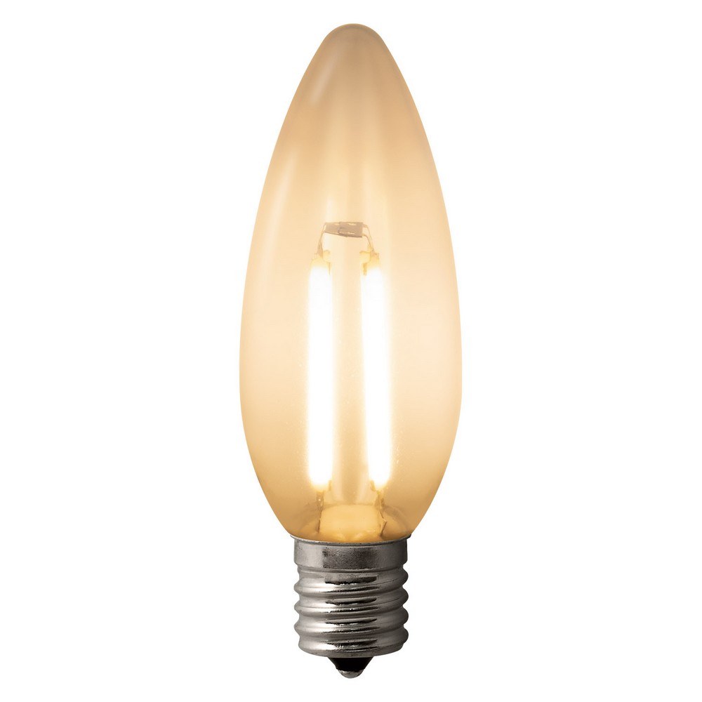 エルパ(ELPA) フィラメントLED電球 シャンデリア球 E17 40W形 電球色 クリア LDC4CL-G-E17-F334 ｜ エルパ・ダイレクト