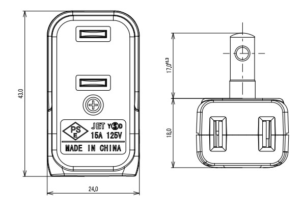 エルパ(ELPA) 電源タップ スペースアダプター 横型 A-371B(W) ｜ エルパ・ダイレクト